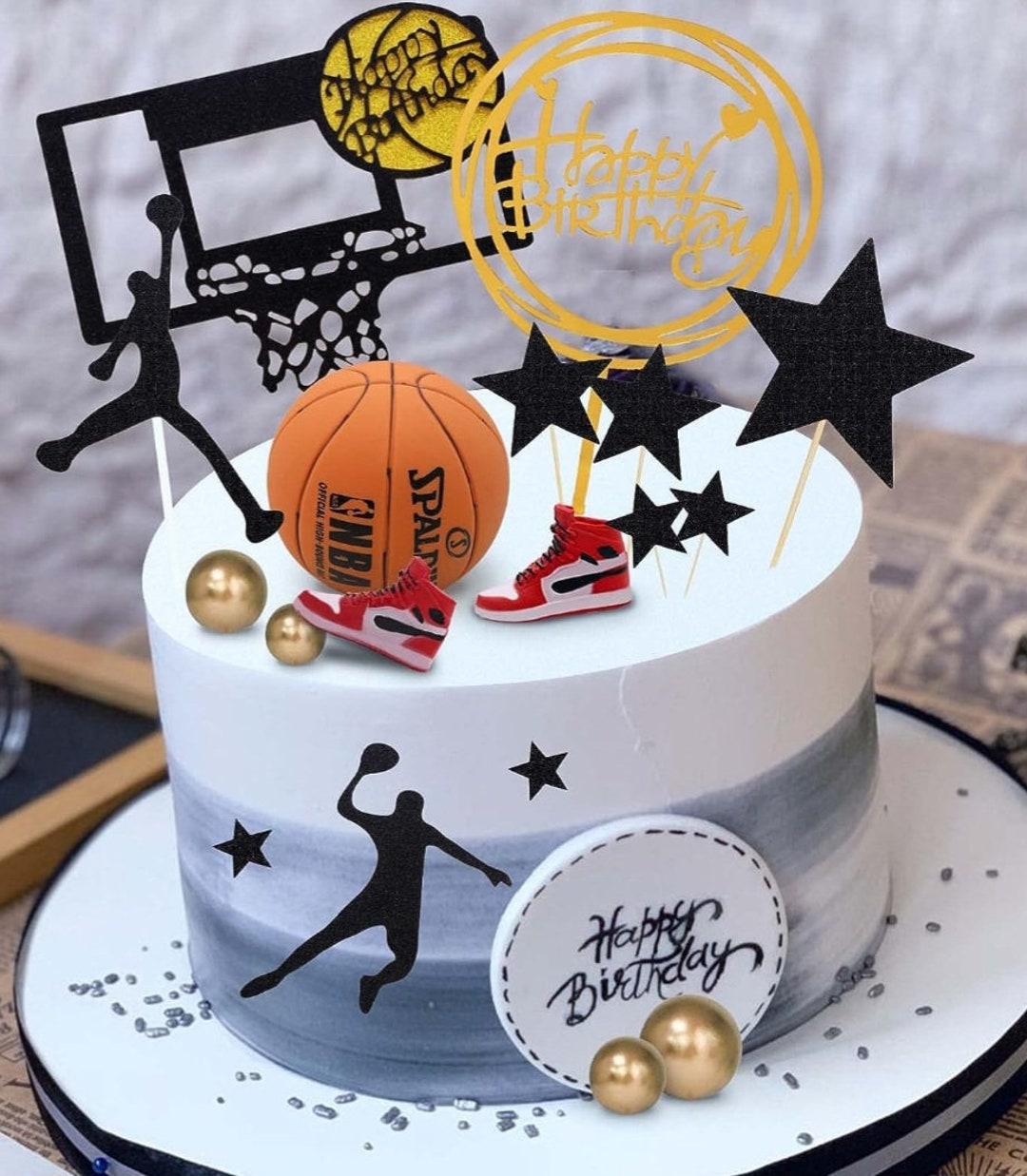 Basketball Cake Topper, Basketball Cake, Basketball Party Decor ...
