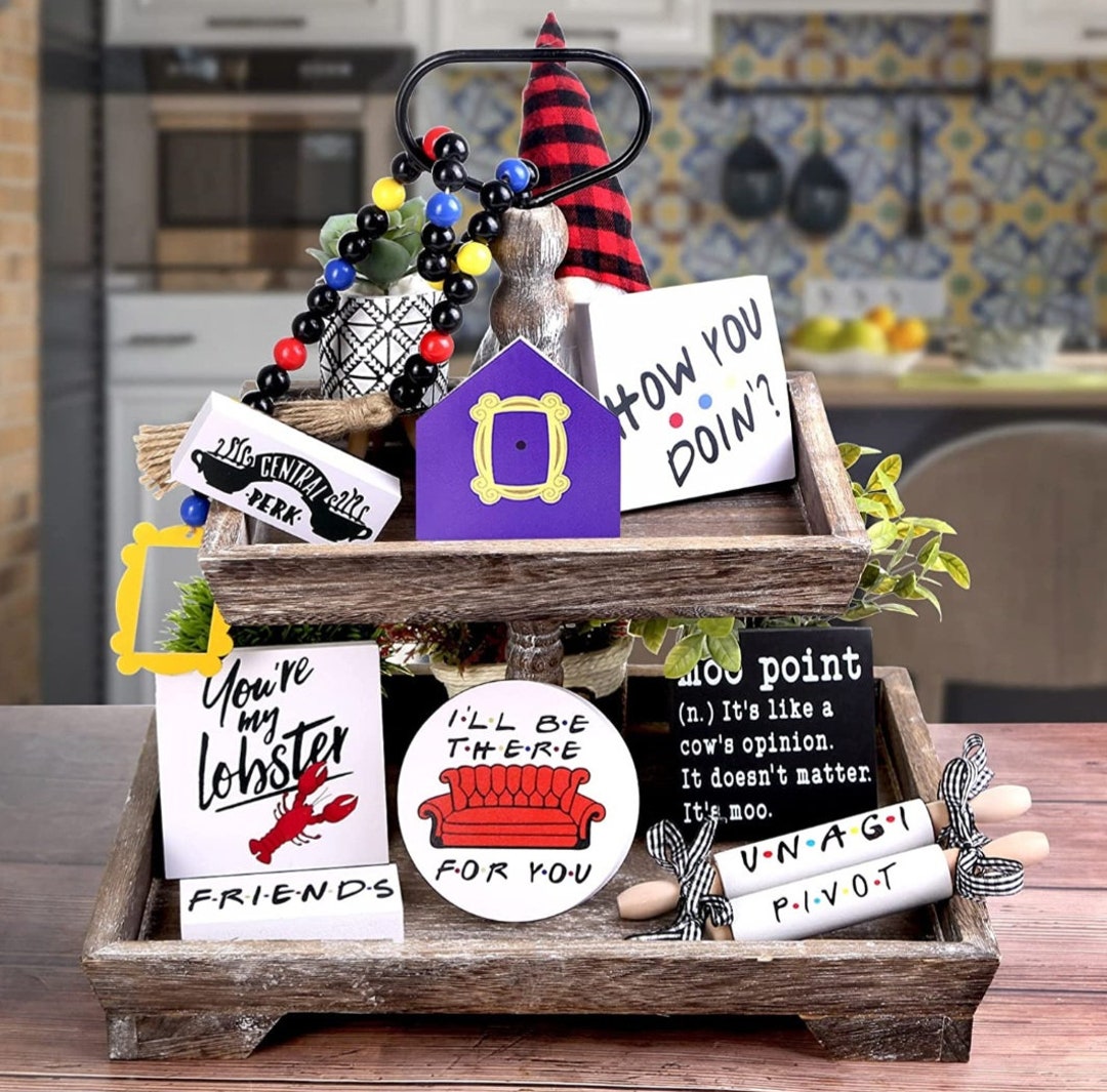 Friends Tiered Tray Decor,friends TV Show Merchandise,friends TV Show ...