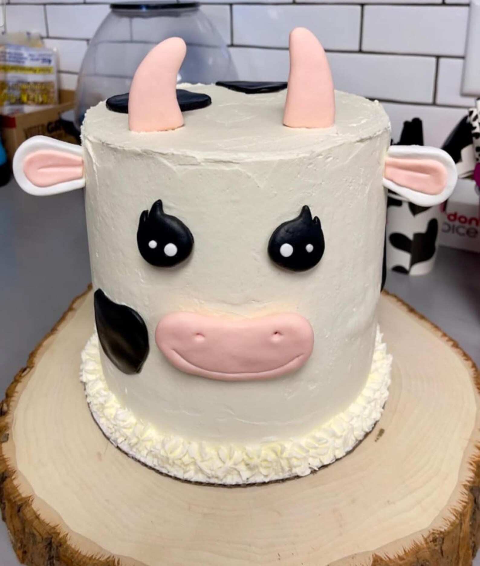 Cow Cake Topper Set: Farm Birthday Party Decorations - Etsy