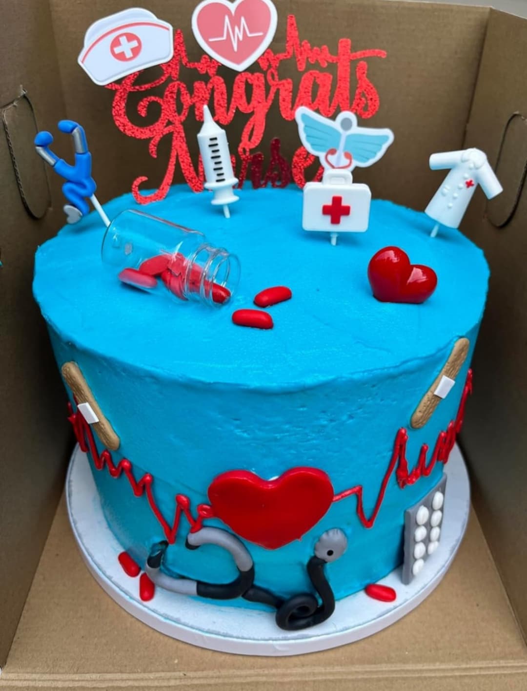 Nursing Cake Topper, Nurse Cake, RN Cake Topper, RN Cake, Nurse ...