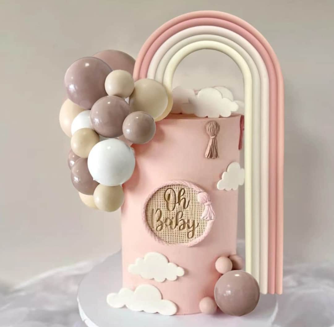 Cake Topper, Rainbow Cake Topper, Birthday Cake Topper, Baby Shower ...