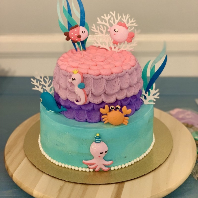 Sea Cake Topper - Etsy