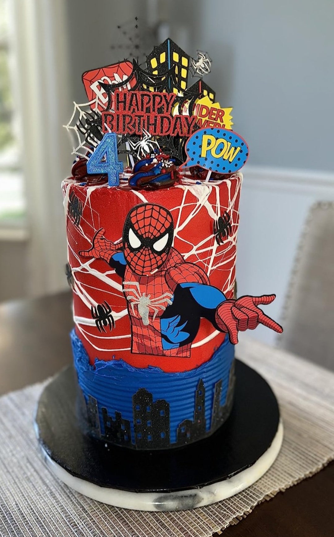 Spider-man Cake Topper, Spider-man Party, Spider-man Birthday, Spider ...