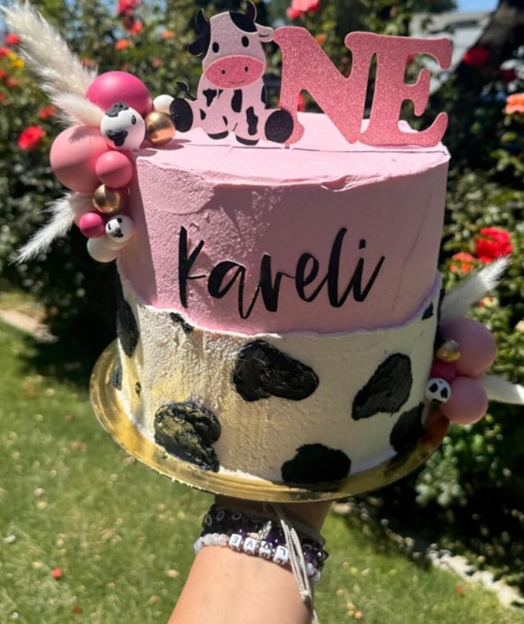 Cow Cake Topper, Cow 1st Birthday Cake Topper, 1st Birthday Cake Topper ...