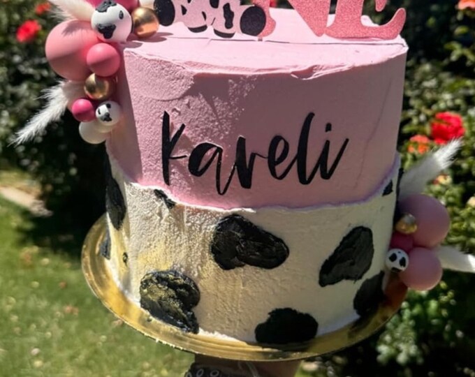 Cow Cake Topper, Cow 1st Birthday Cake Topper, 1st Birthday Cake Topper ...
