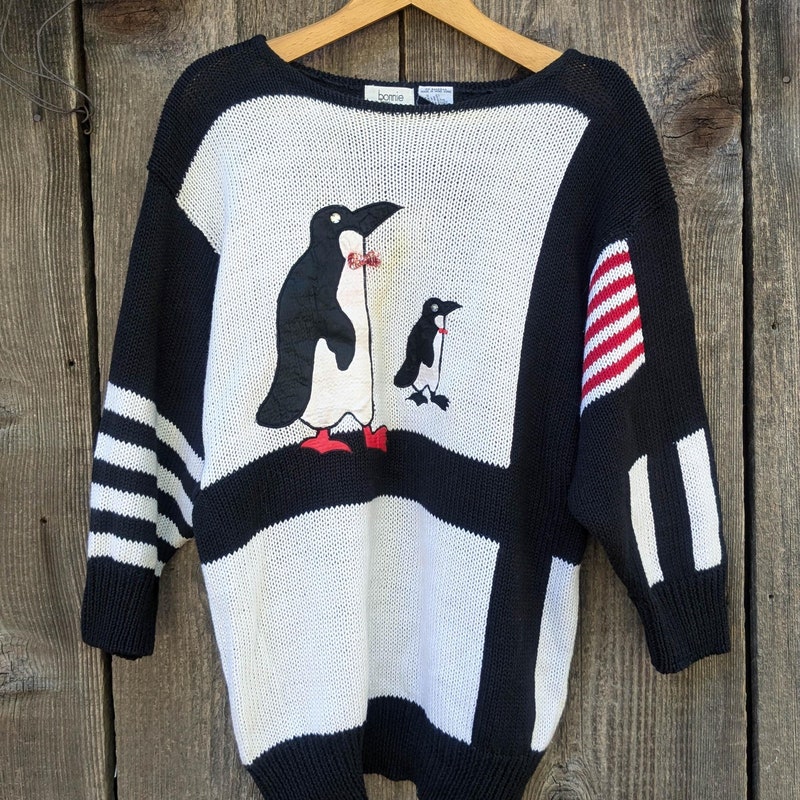 Penguin Sweater - Etsy
