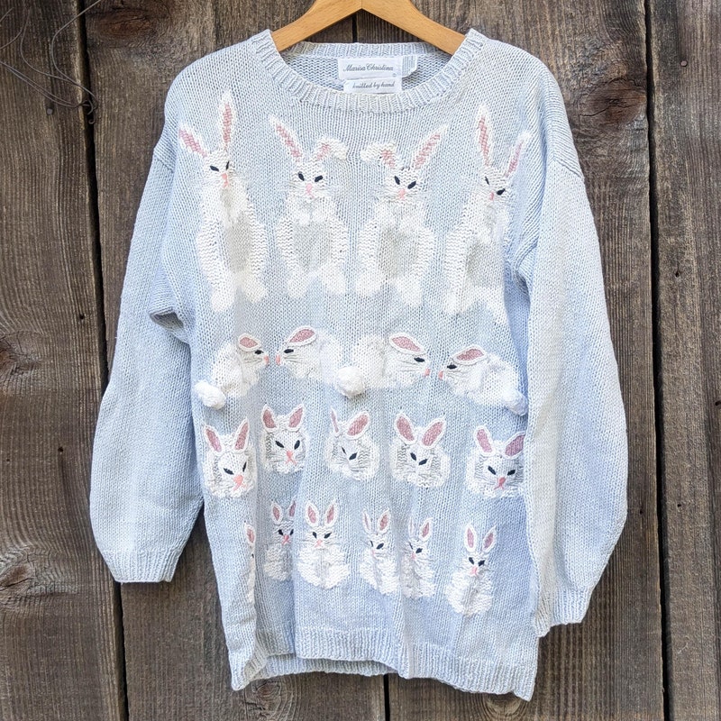 Rabbit Sweater - Etsy