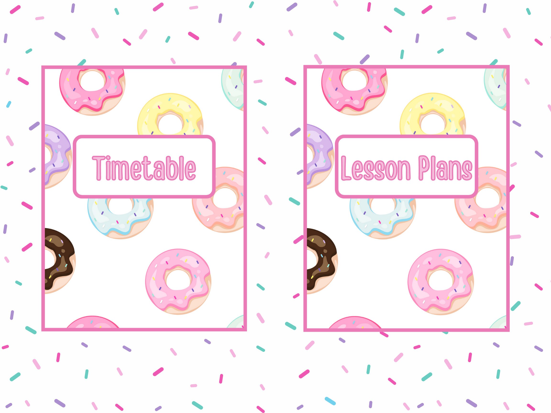 Donut Binder Covers, Teachers Binder Decor, Classroom Decor, Donut ...