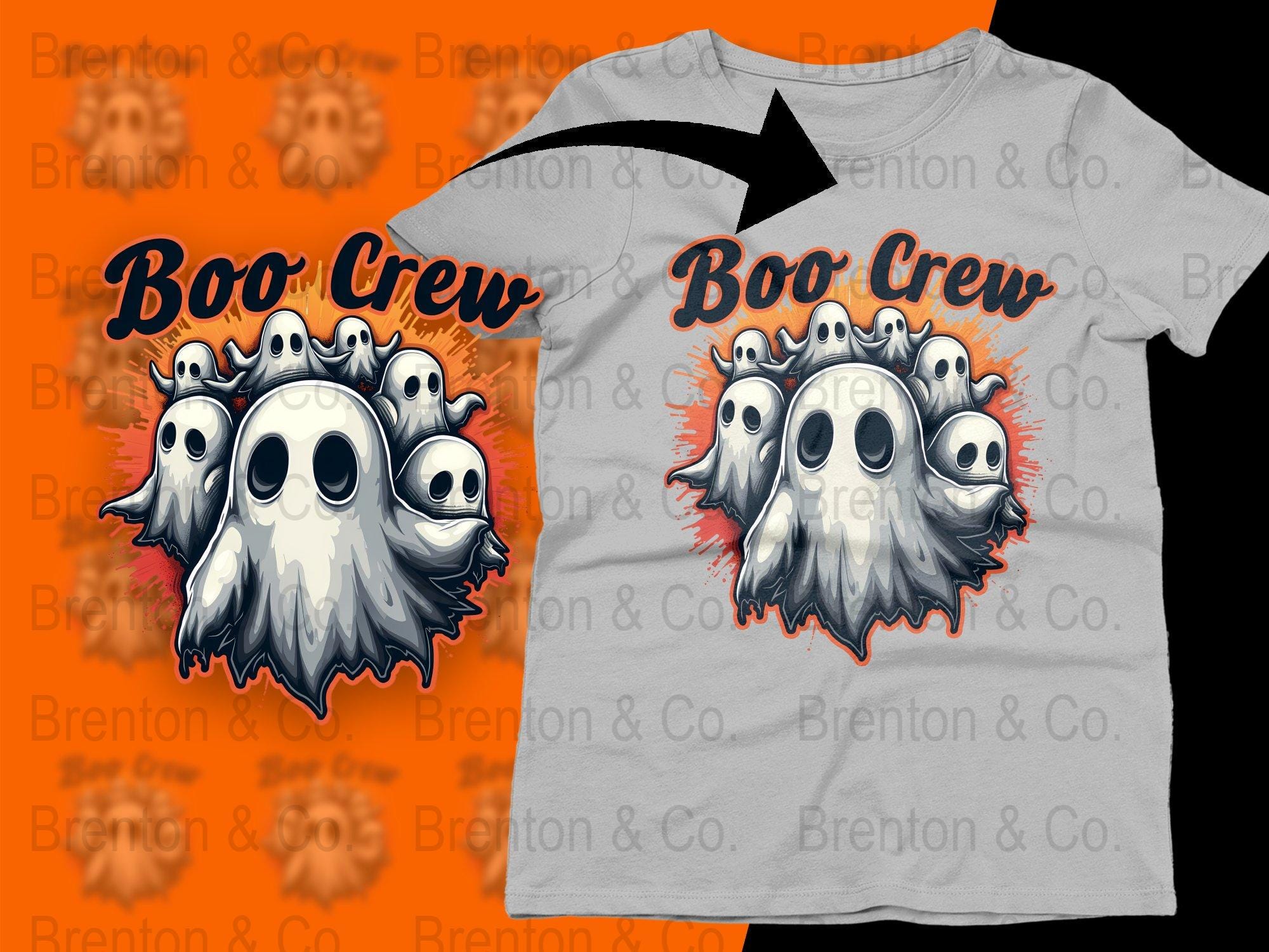 Boo Crew Ghost Clipart: Spooky Halloween PNG (digital File) - Etsy