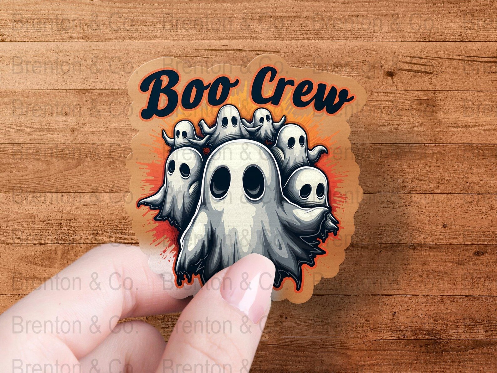 Boo Crew Ghost Clipart: Spooky Halloween PNG (digital File) - Etsy