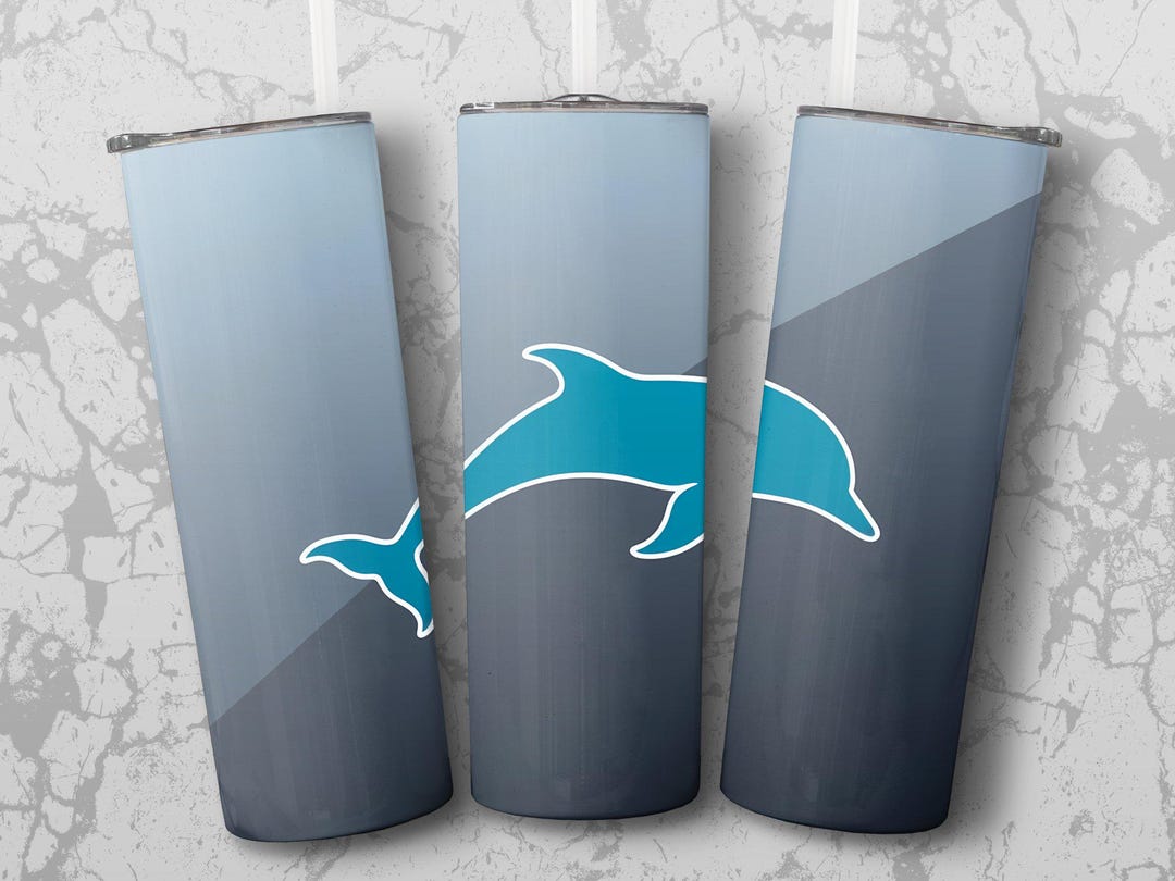Dolphin Tumbler Wrap, Ocean Dolphin Design, 20oz Tumbler Wrap, Digital ...