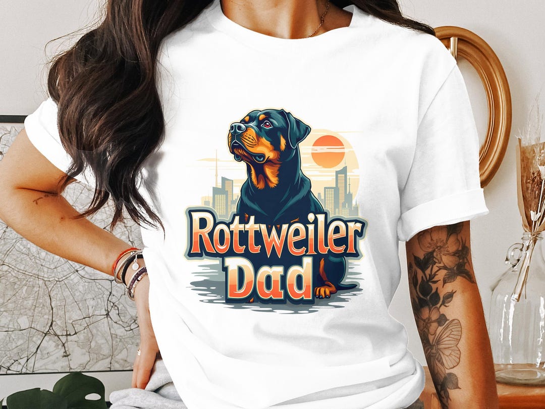 Rottweiler Dad Art Print: Dog Lover Gift (digital Download) - Etsy