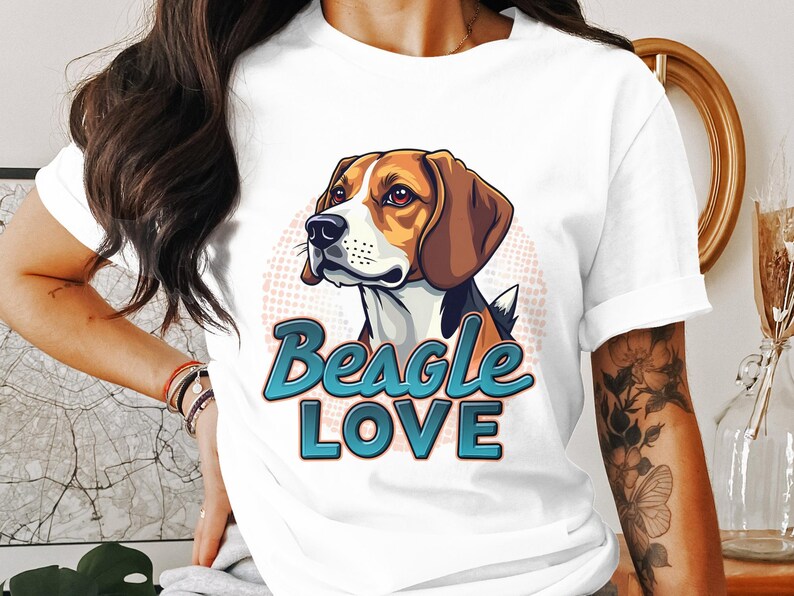Beagle Dog Illustration: Modern Pet Portrait Art (digital Download) - Etsy