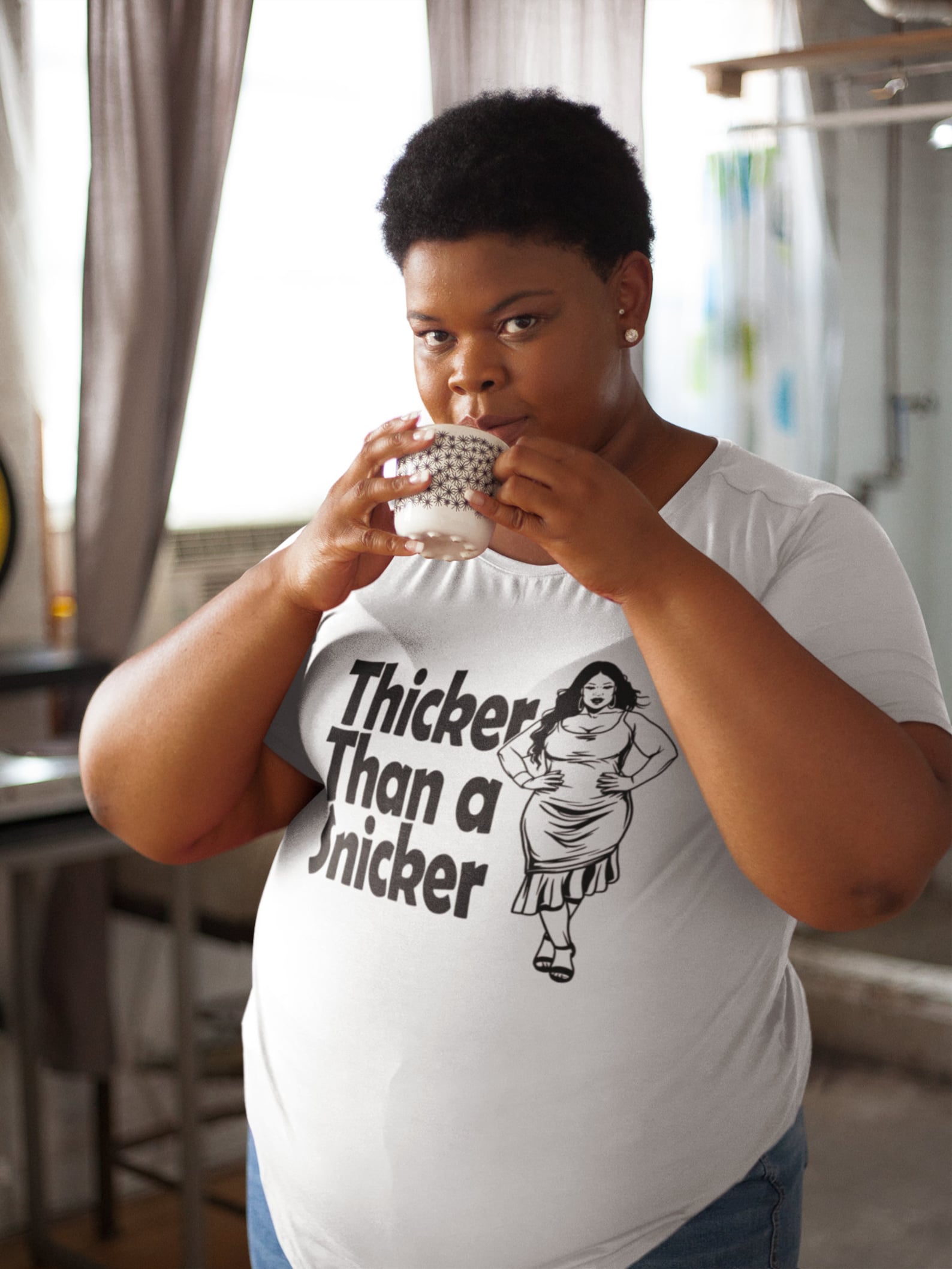 Thicker than a Snicker t-shirts for all of my full figured | Etsy