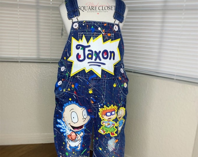 Custom Rugrats Birthday Overalls: Paint Splash 1st Birthday Outfit - Etsy