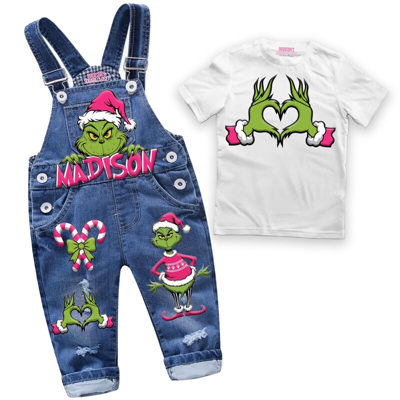 Grinch Overalls - Etsy