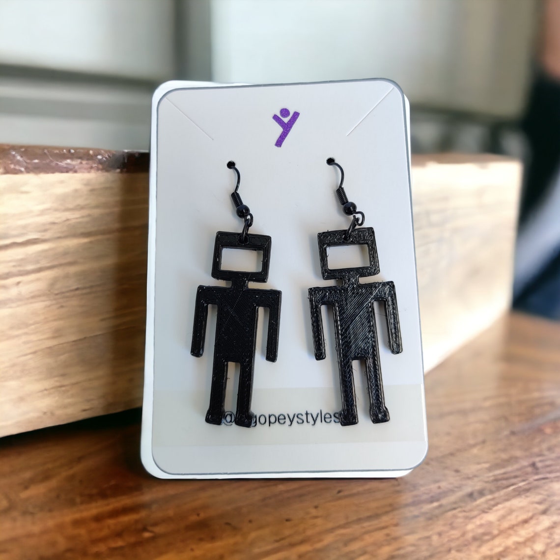 Custom Robomen 3d Dangle Earrings - Etsy