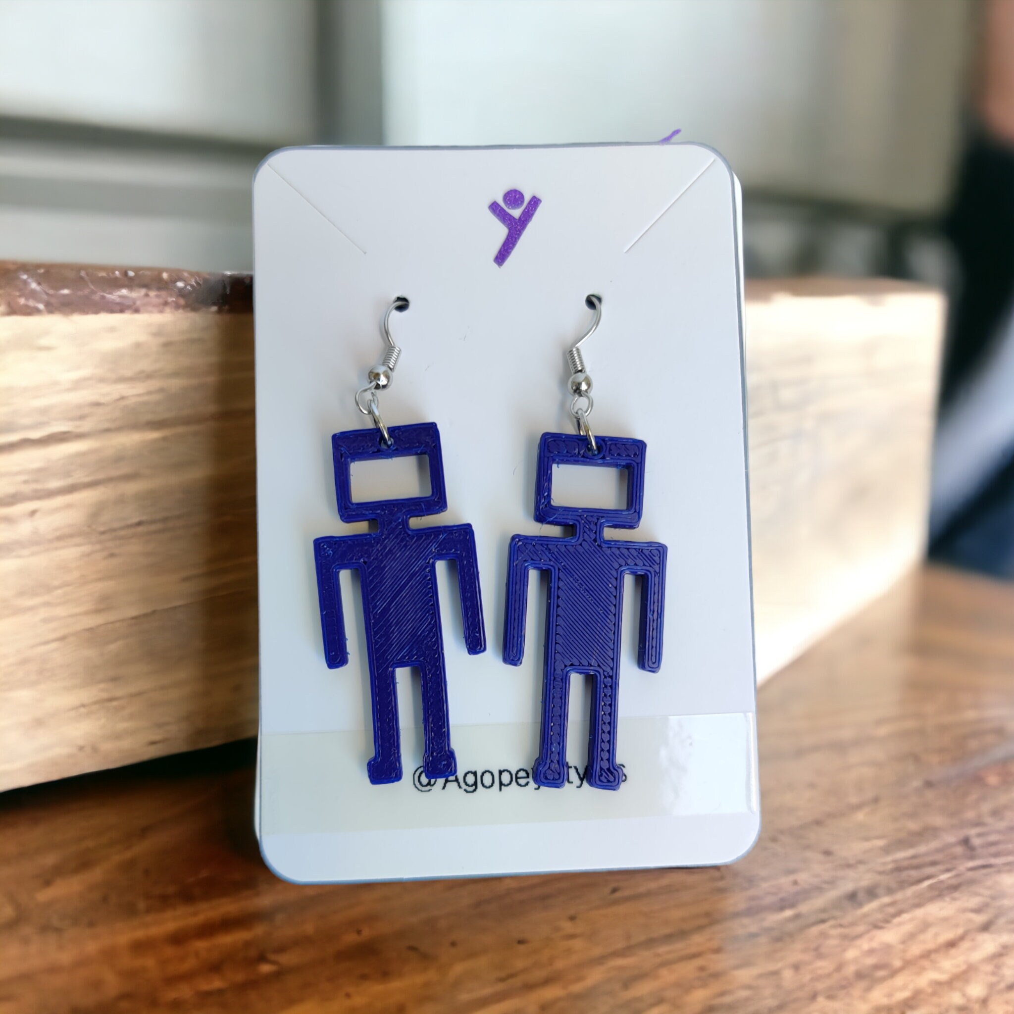 Custom Robomen 3d Dangle Earrings - Etsy