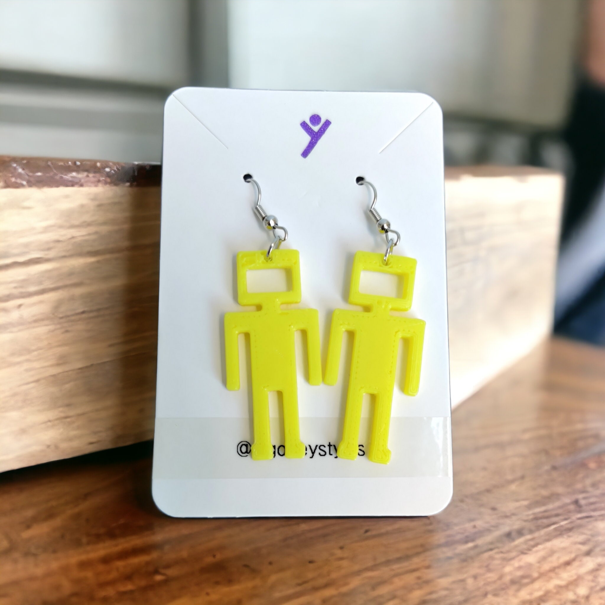 Custom Robomen 3d Dangle Earrings - Etsy