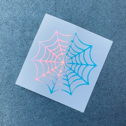 Spiderweb Vinyl Decal Permanent Decal Car Decal Laptop - Etsy