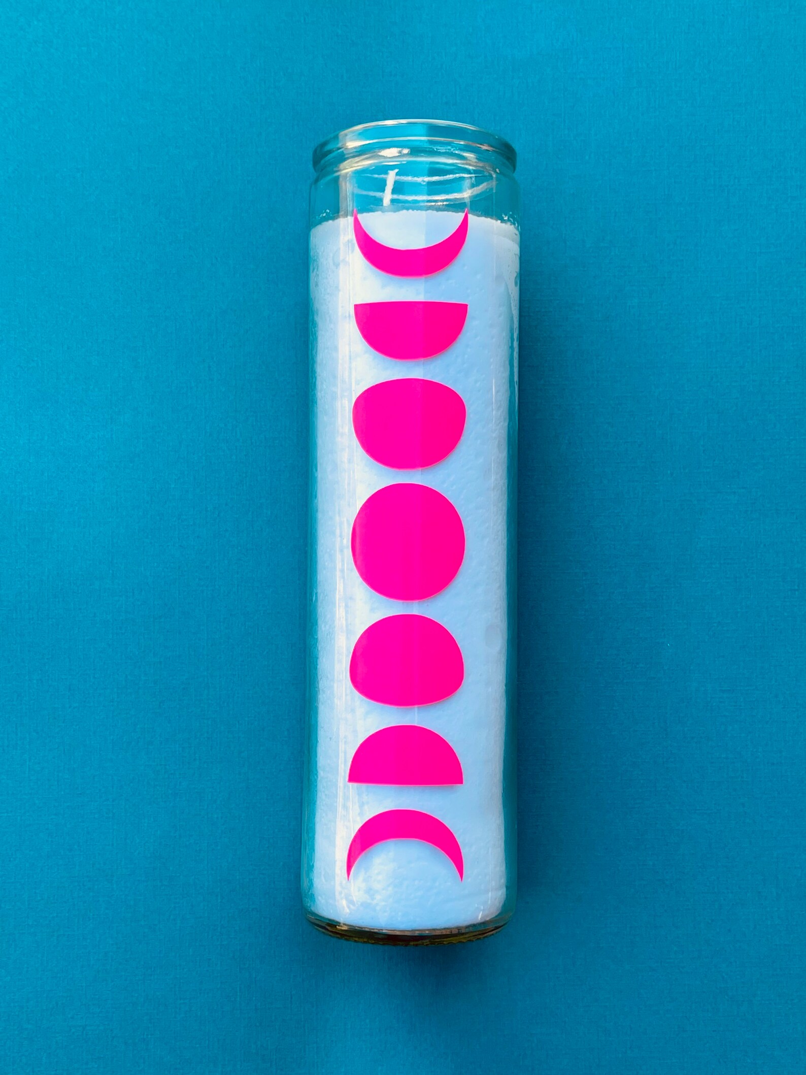 Moon Phases Candle Altar Candle Glass Jar Candle Moon - Etsy