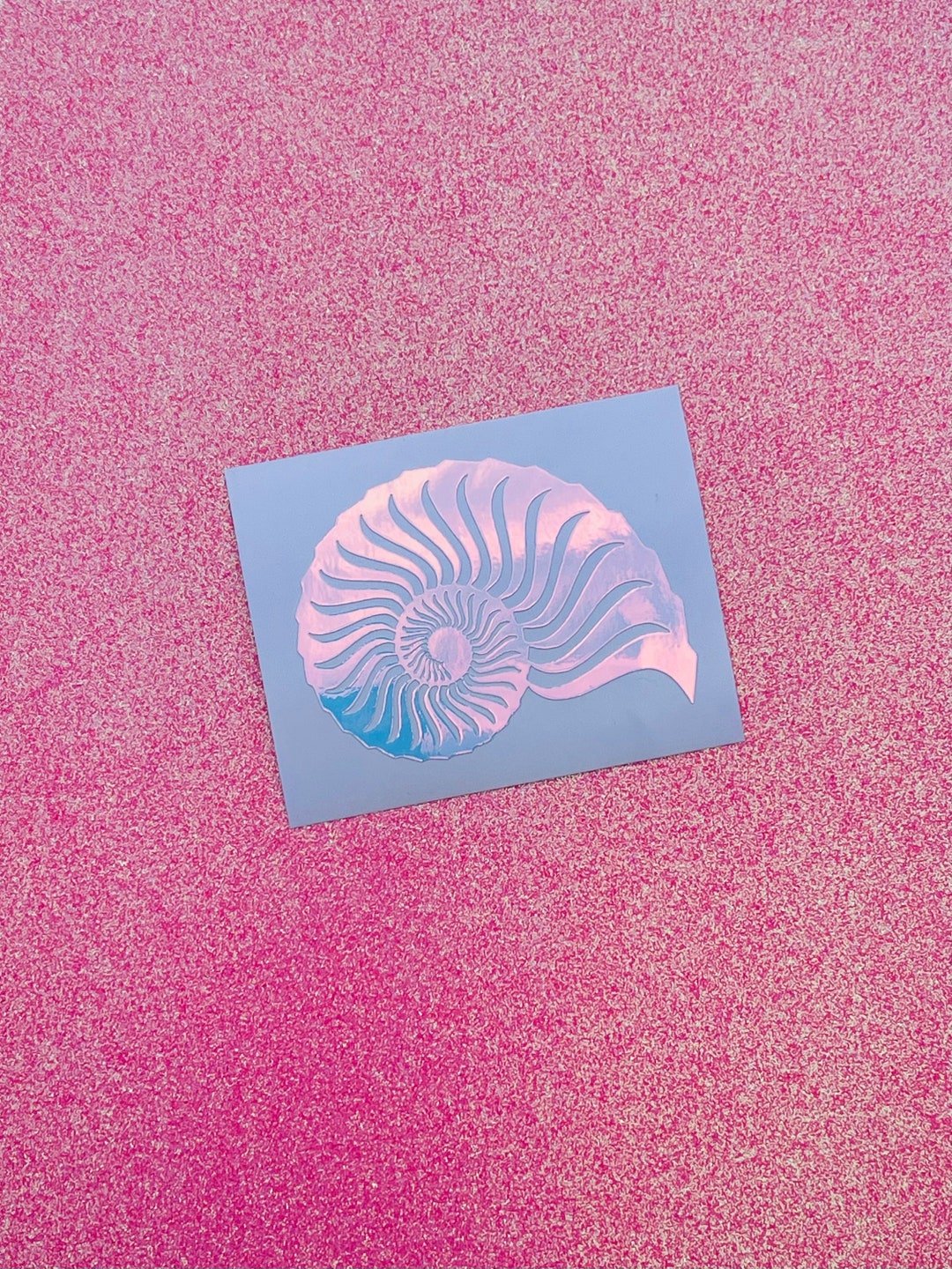 Ammonite Fossil Permanent Vinyl Decal - Ammonite Shell - Car Decal ...