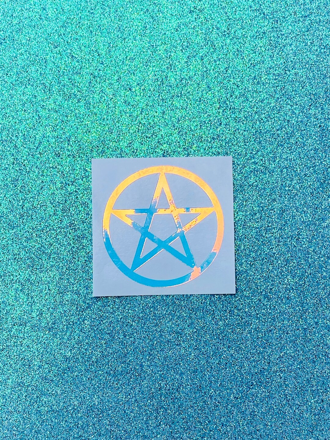 Pentacle Permanent Vinyl Decal - Car Decal - Laptop Decal - Water ...