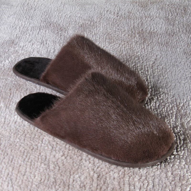 Fur Slides - Etsy