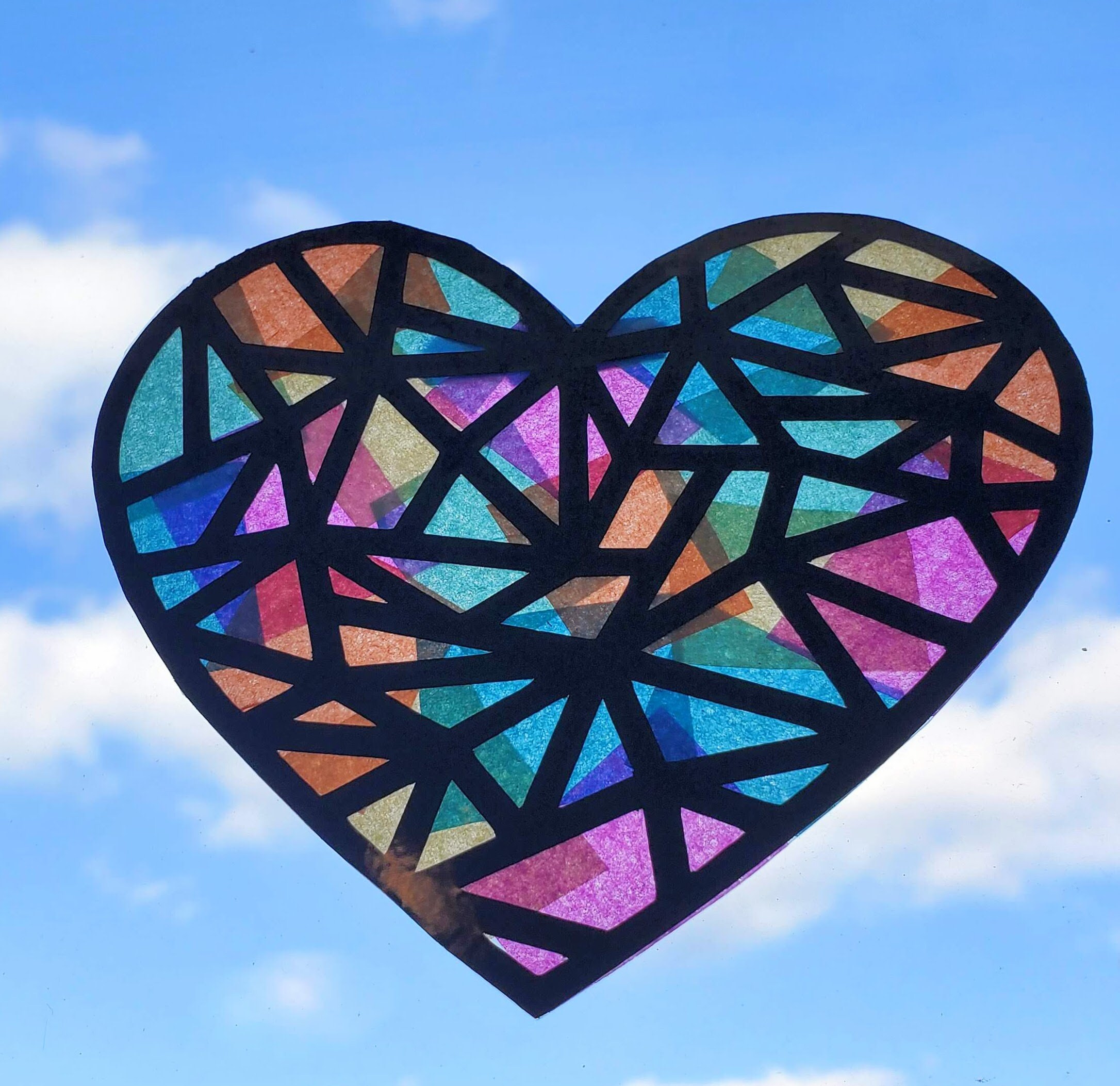 Suncatcher Kit for Kids 4 Pack, Valentine's Day, Spring Crafts, Easter ...