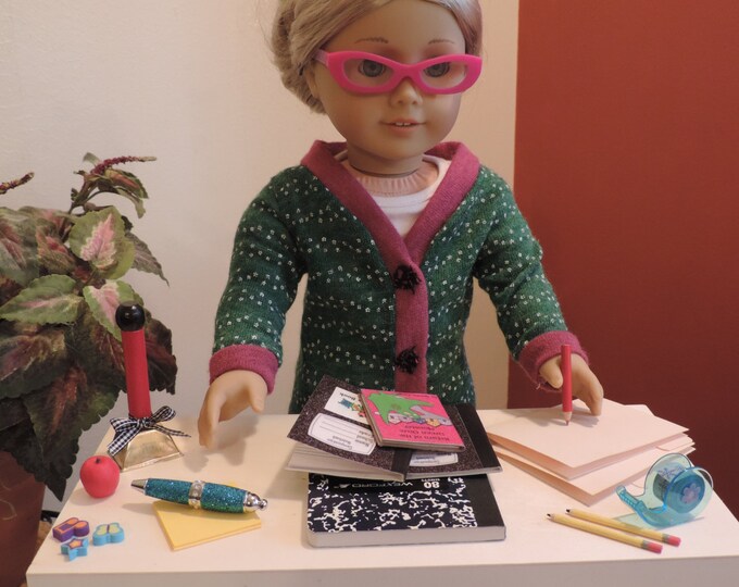 Deluxe Doll Teacher School Package for American Girl Dolls and Other 18 ...