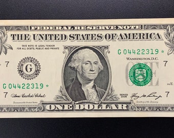 Rare Star Note Dollar Bill - Etsy