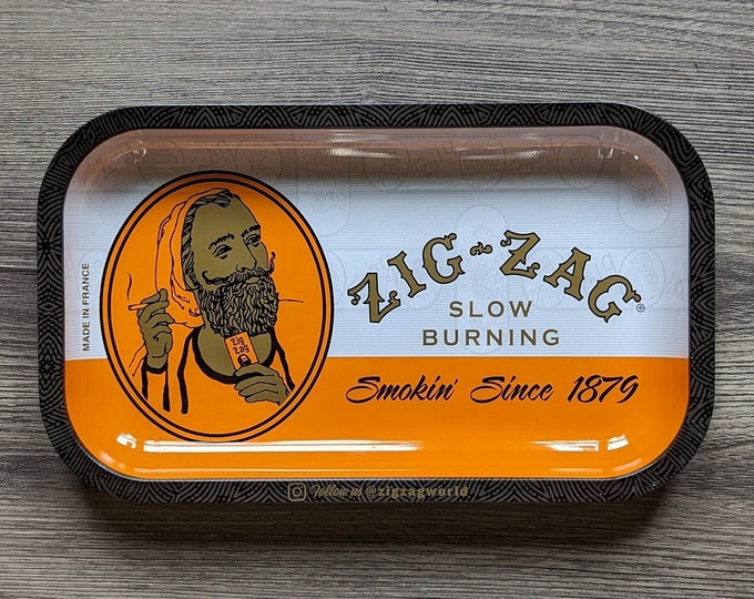 Vintage Zig Zag Rolling Tray - Etsy