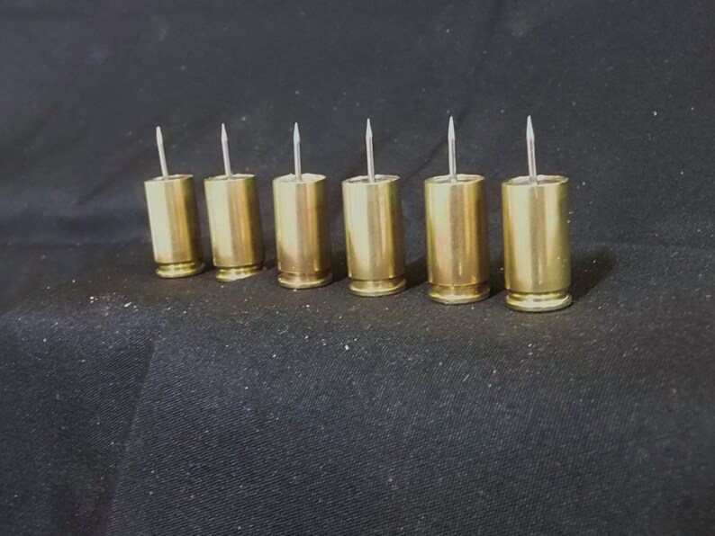 Bullet Push Pins 6 Bullet Thumb Tacks - Etsy