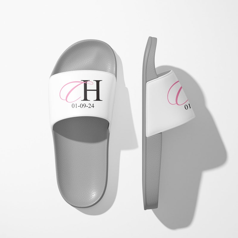 Monogrammed Slides - Etsy