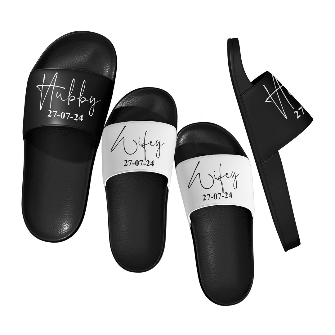 Mr and Mrs Personalised Sliders Custom Date Print Custom Couple ...