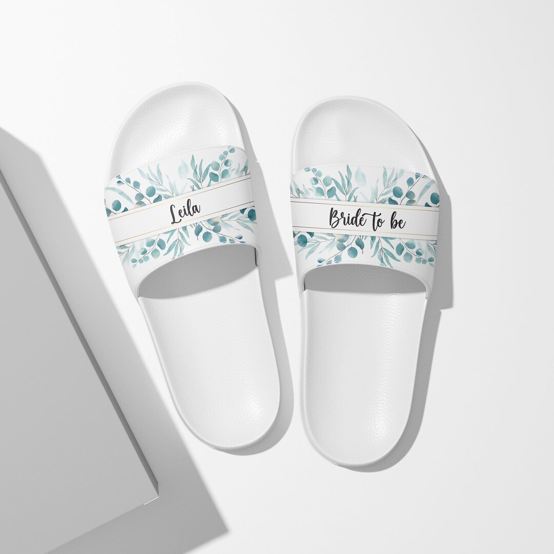Eucalyptus Personalised Sliders Bridesmaid Gifts Bridal Personalized ...