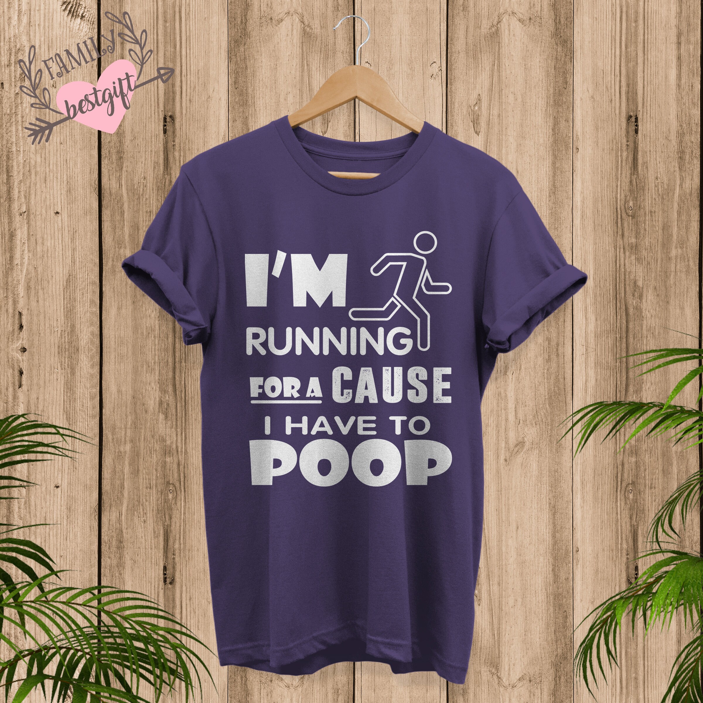 Im Running for A Cause I Have to Poop Tshirt Pooping Runner - Etsy