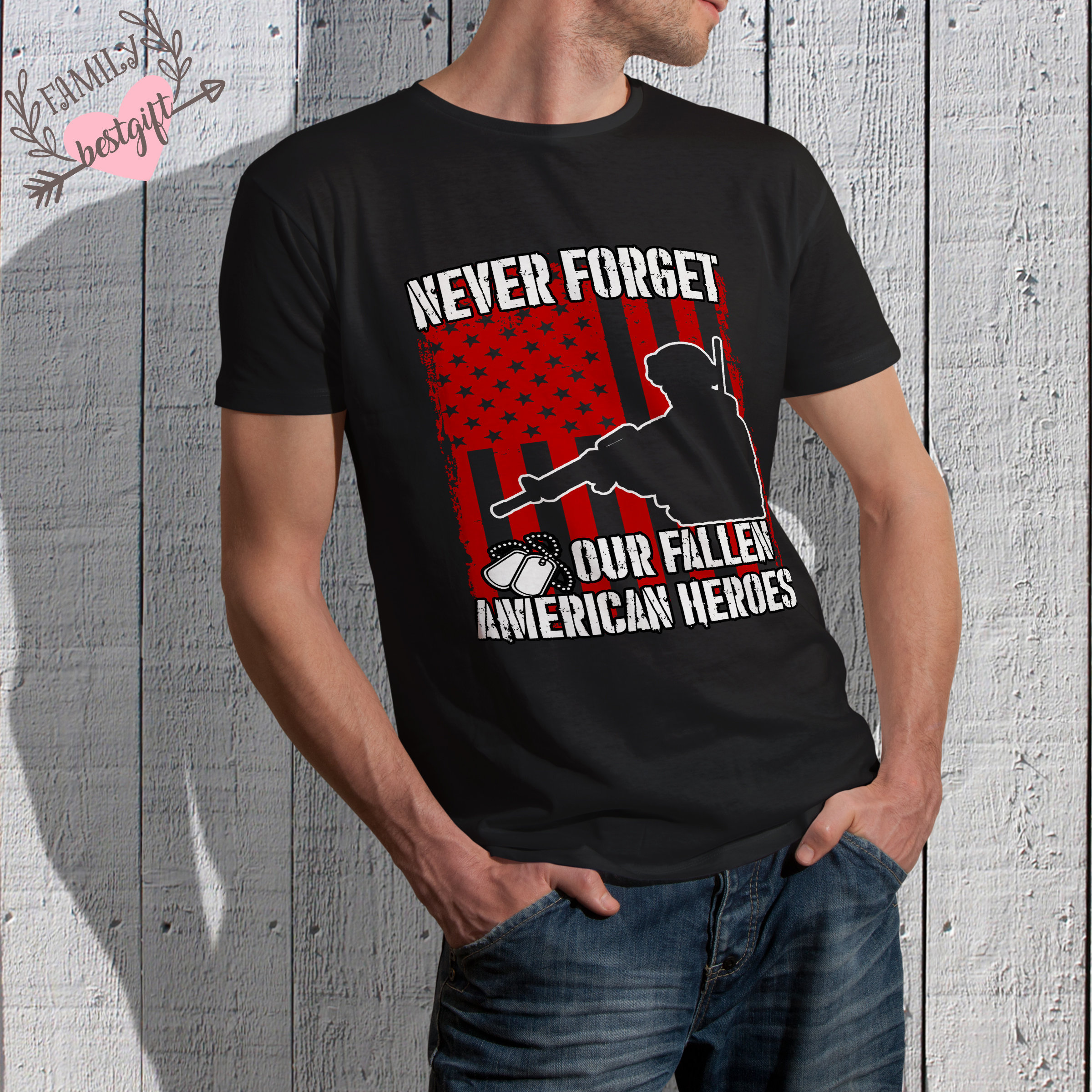 Never Forget Our Fallen American Heroes Tshirt Veteran Shirt - Etsy