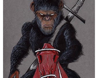 Planet of Apes Art | Etsy