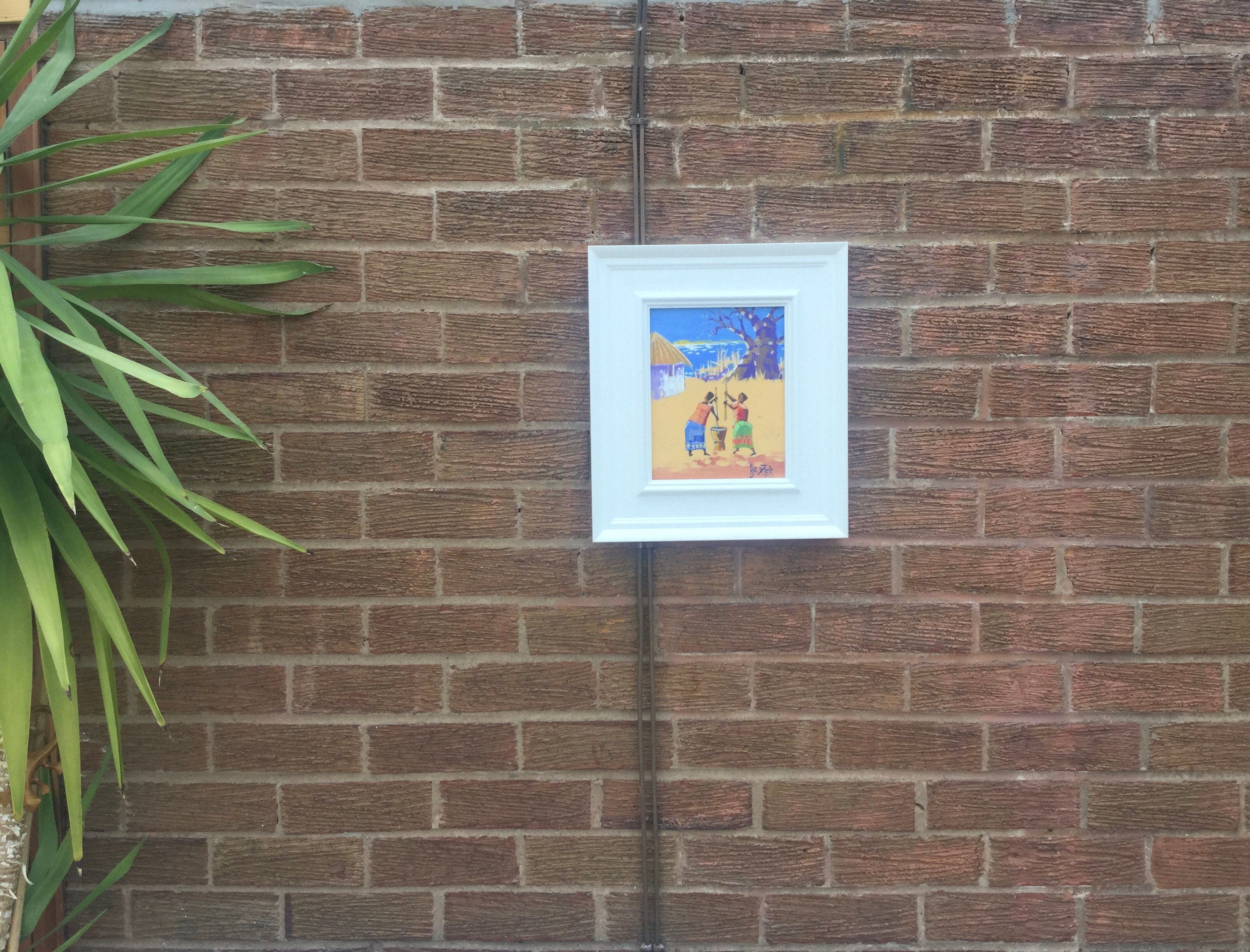 Not a Print Original Contemporary Painting of Rural African Life by ...