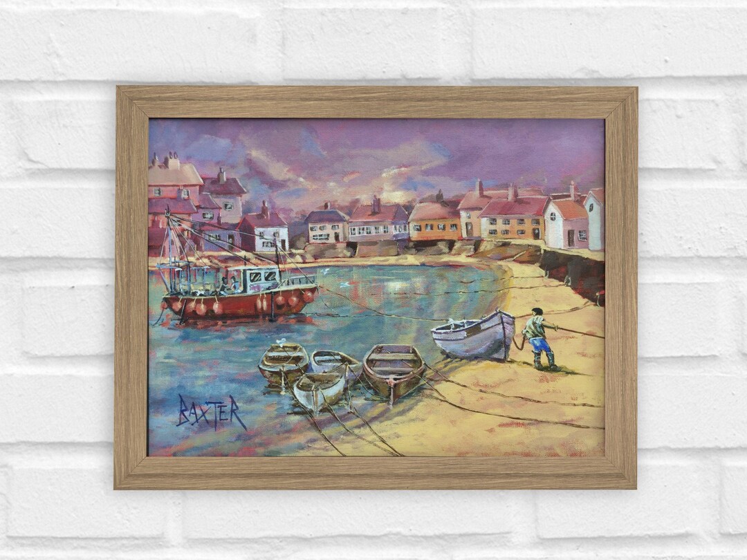 One off Painting of Mousehole, Village and Fishing Port, Cornwall by ...