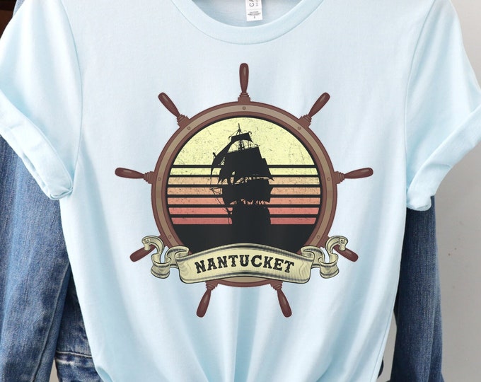 Nantucket Summer Vacation Softstyle Tee Shirt Gift, Nantucket Island ...