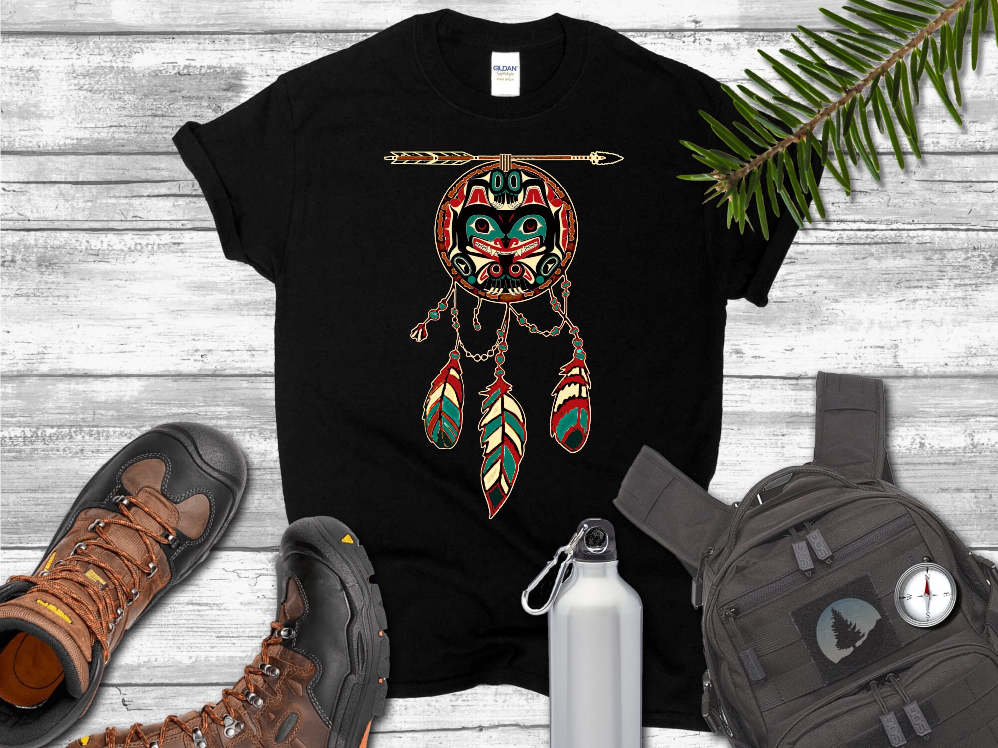 Native American Shirt Indigenous T-shirt Alaska Native Art Style ...