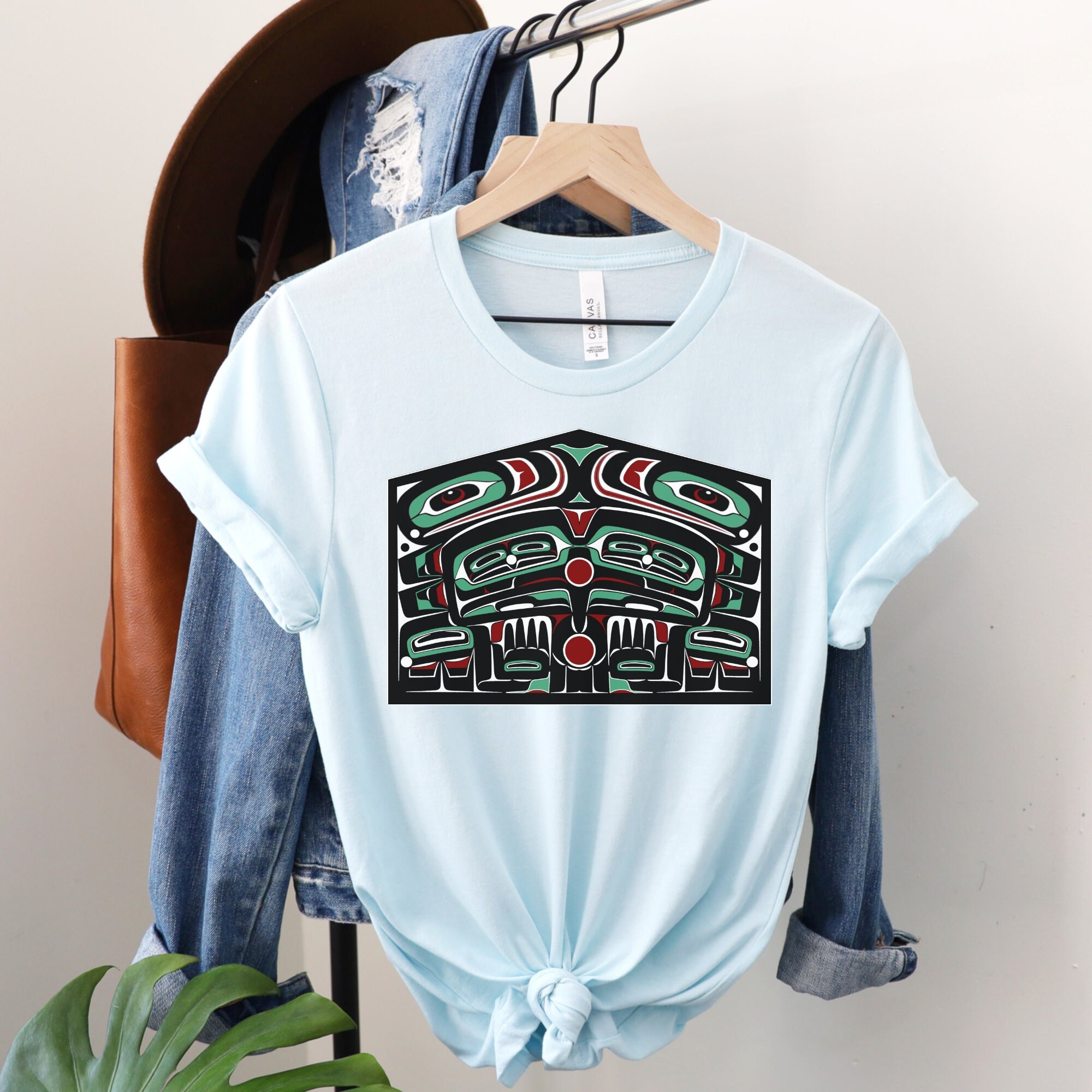 Alaska Native American Art Style Indian Pride Tlingit Shirt Eagle Raven ...