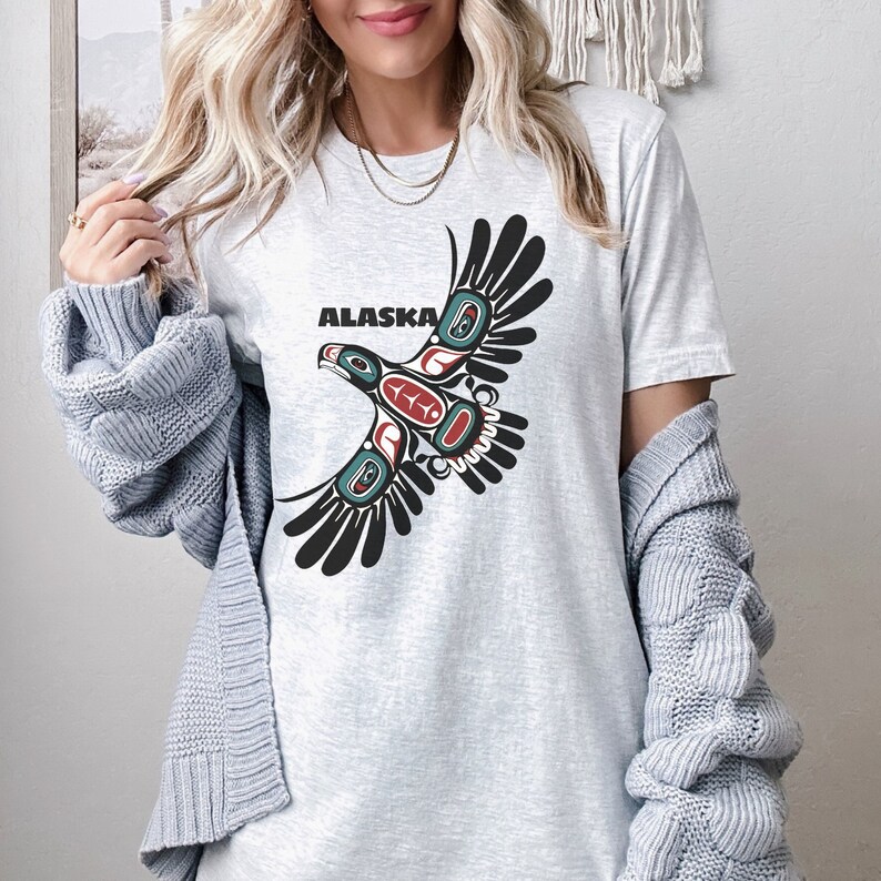 Alaska Native American Art Style Indian Pride Tlingit Eagle Shirt First ...