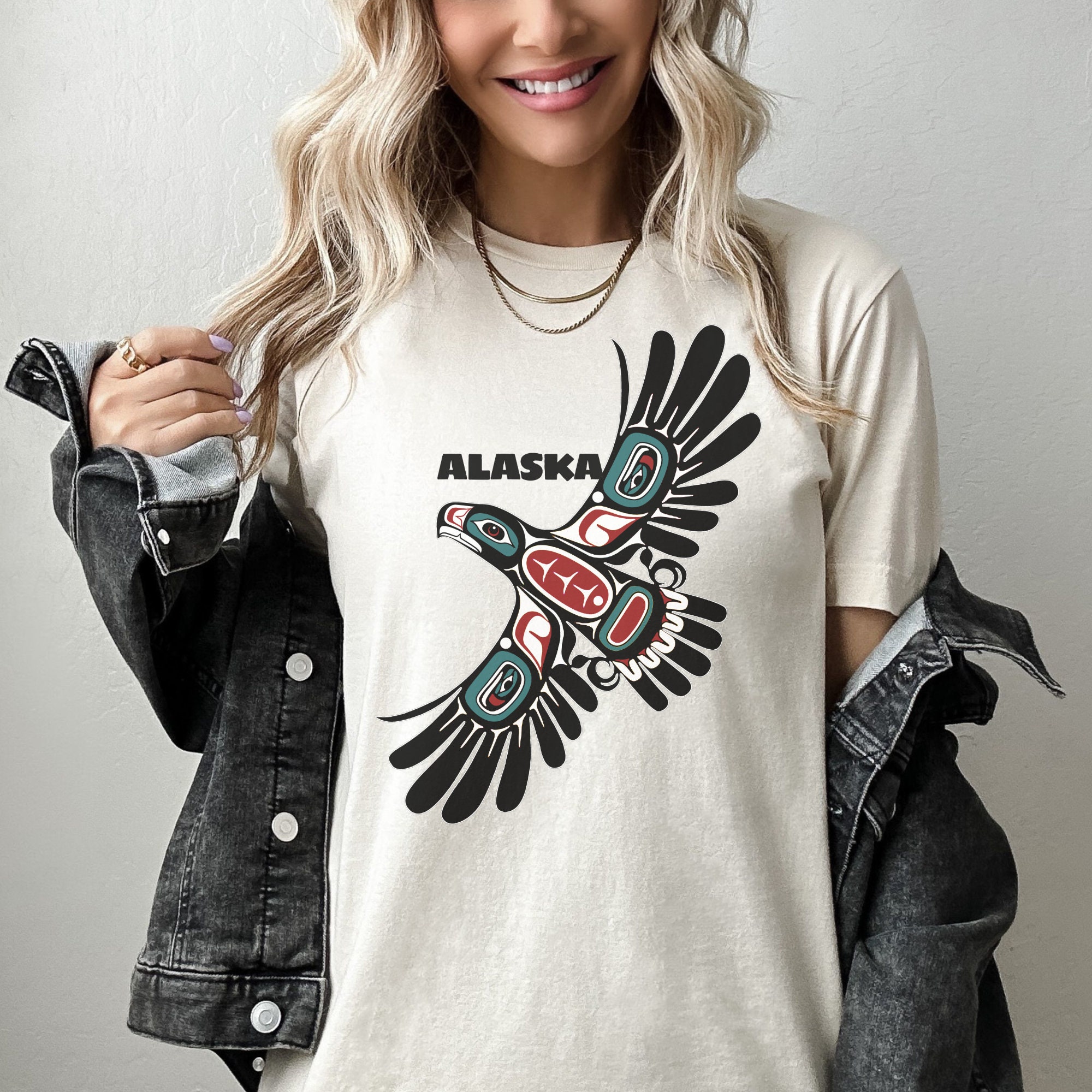 Alaska Native American Art Style Indian Pride Tlingit Eagle Shirt First ...