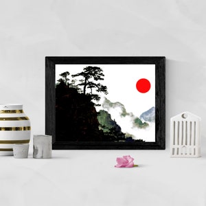 Japanese Wall Art, Asian Home Decor, Chinese Prints, Oriental Digital ...