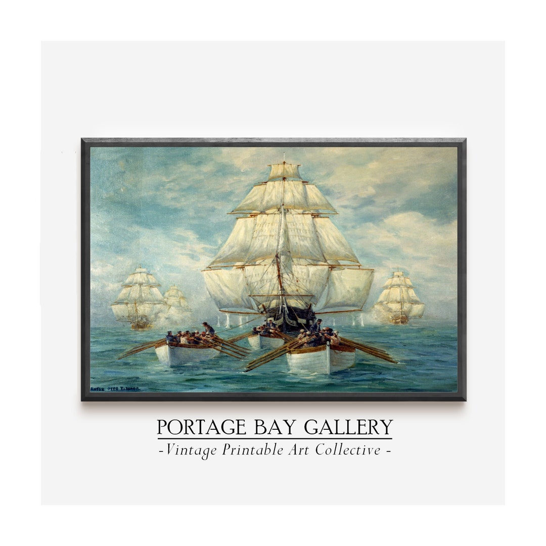 USS Constitution Painting Print Digital Download, Old Ironsides War of ...