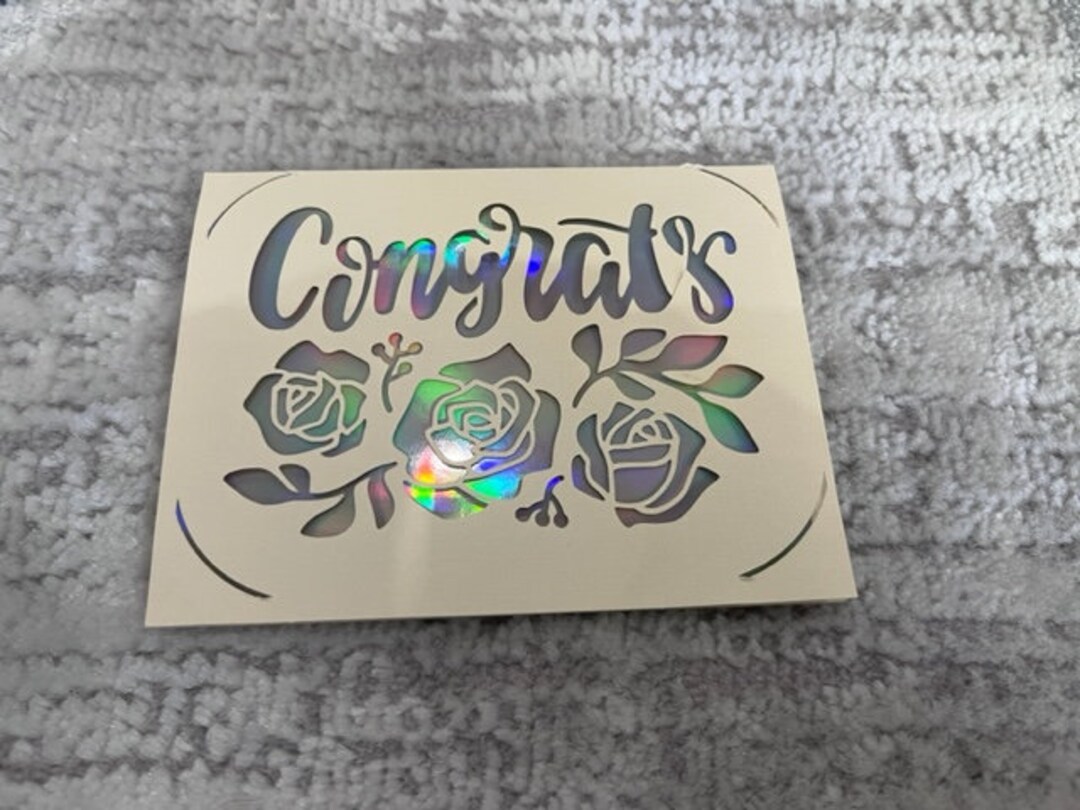 Handmade CONGRATS Card - Etsy