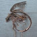 Copper Dragon HairPin Wirewrapped Dragon Hairpin with | Etsy